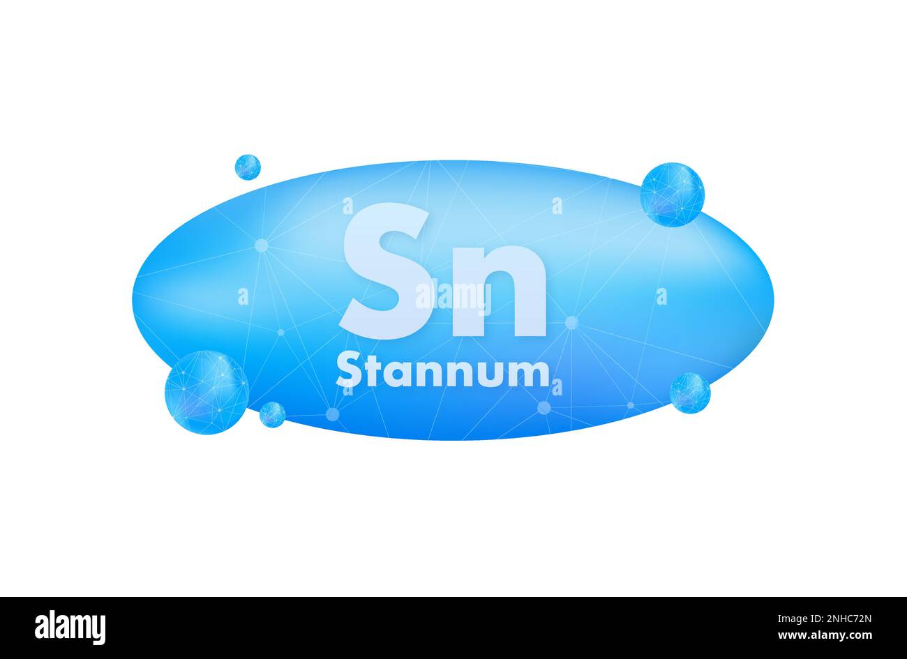 Mineral Sn Stannum blue shining pill capsule icon. Vector stock ...
