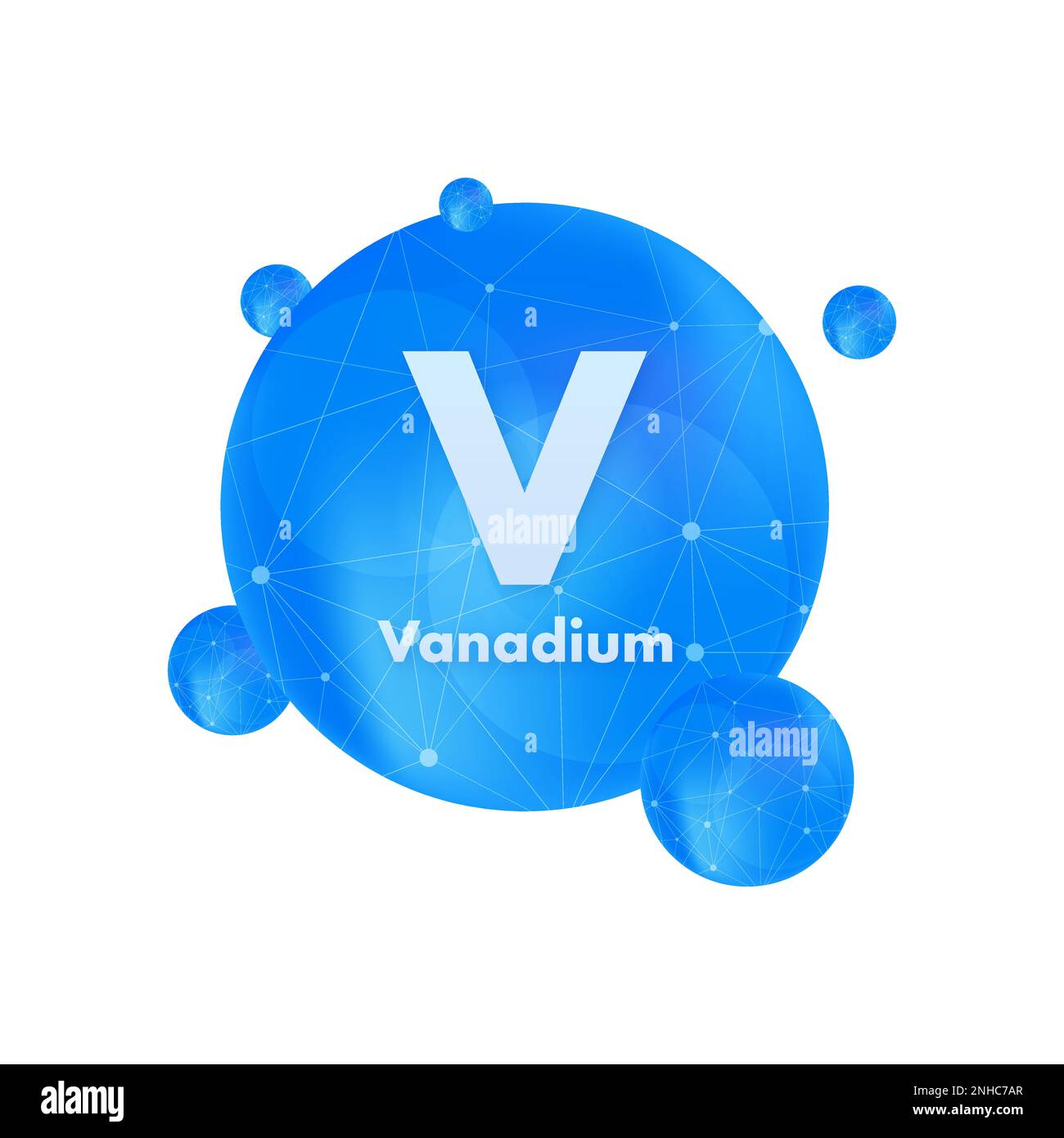 Mineral V Vanadium blue shining pill capsule icon. Vector stock illustration Stock Vector Image ...