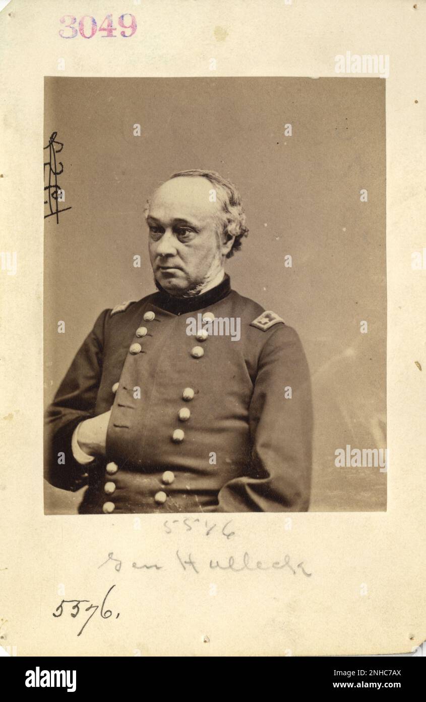 Gen. Henry W. Halleck 19th Century Mathew Brady, Quartermaster, and ...