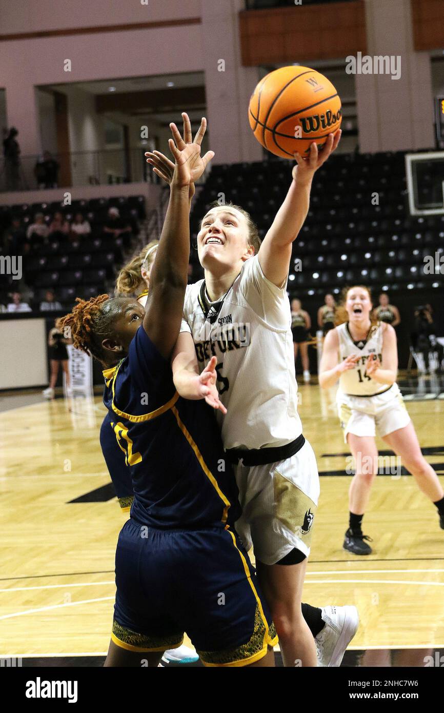 SPARTANBURG, SC - JANUARY 19: Wofford College guard Helen Matthews (5 ...