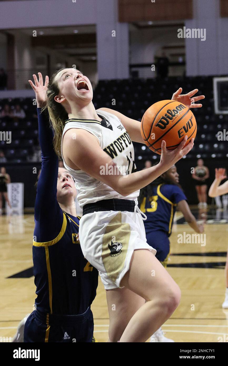 SPARTANBURG, SC - JANUARY 19: Wofford College guard Rachael Rose (12 ...