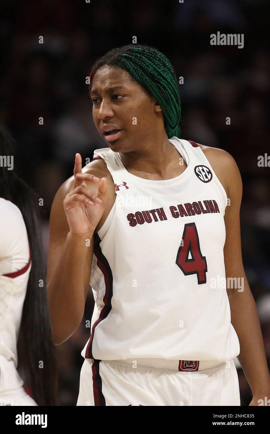 COLUMBIA, SC - JANUARY 15: South Carolina Gamecocks forward Aliyah ...