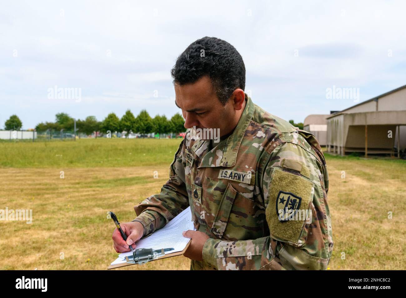 U.S. Army Staff Sgt. Matthew Wright, a combat medic assigned to ...