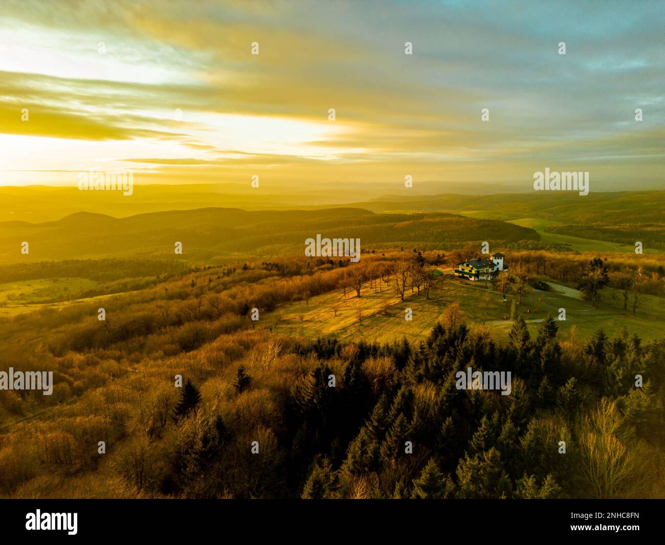 On the road in beautiful southern Thuringia at the gates of the ...