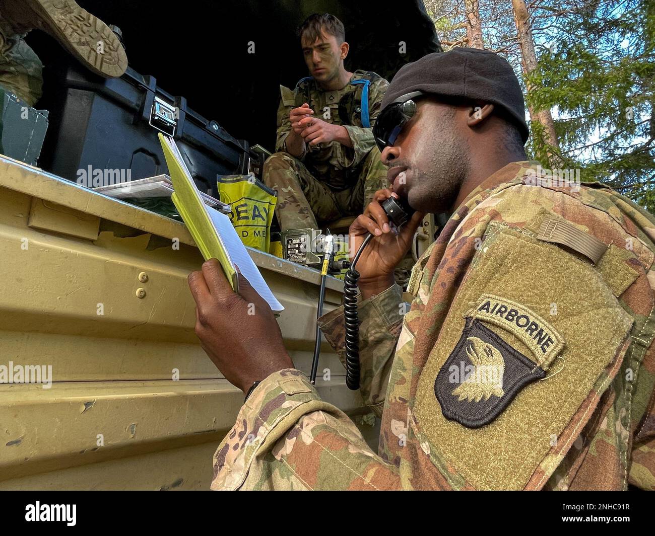 U.S. Army 1st Lt. Alex Jatto, an assistant battalion fire support ...