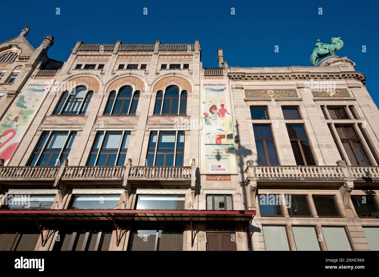 Historic building of the Antwerp Zoo (established in 1843), Antwerp ...