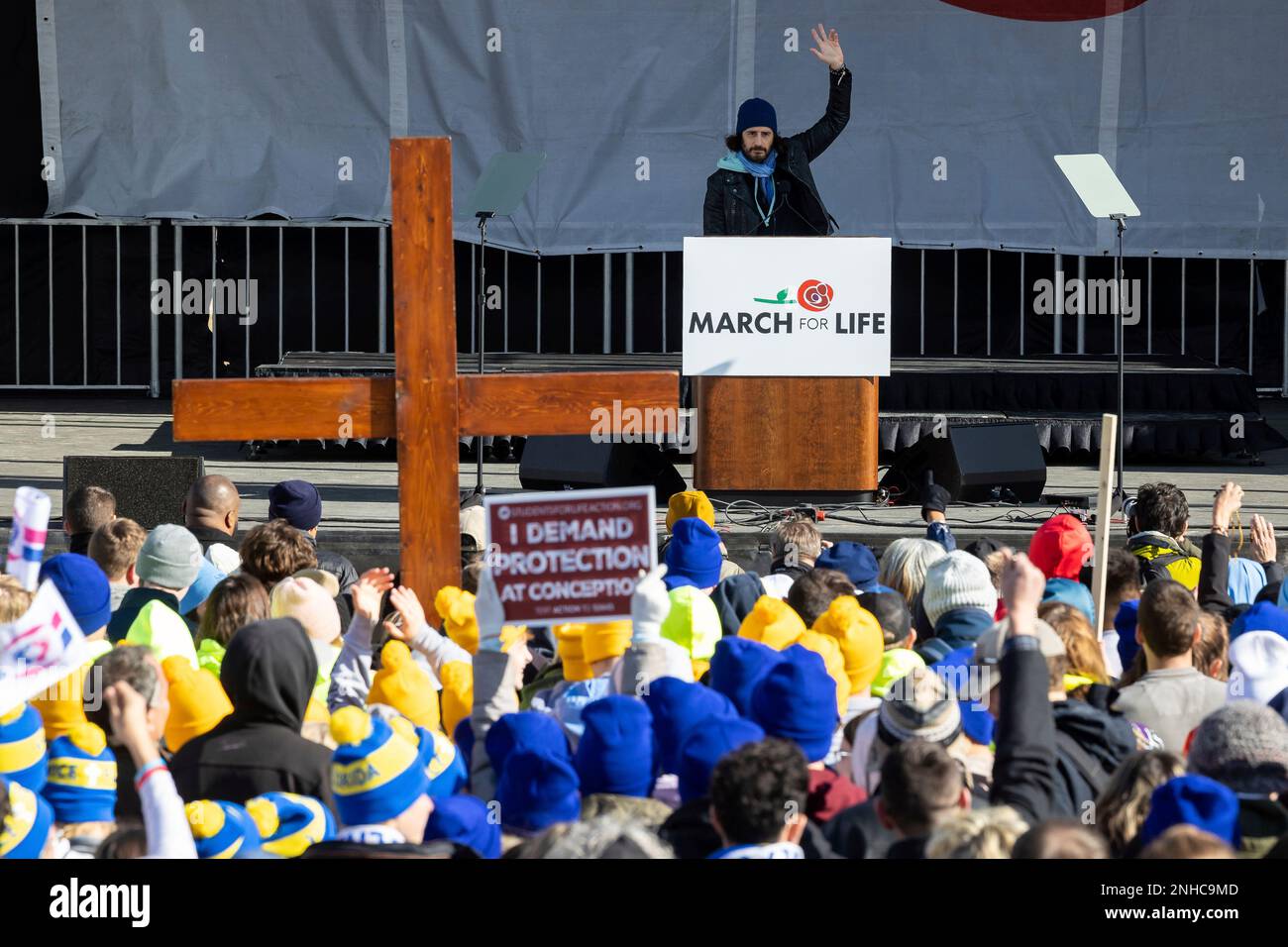 Jonathan Roumie, an actor who portrays Jesus Christ in the television show "The Chosen," speaks ...