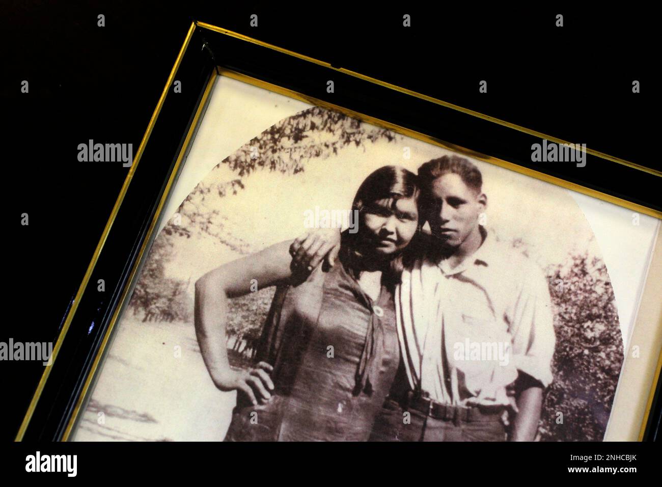 A photograph of Helen and Gilbert Salsedo, the grandparents of Scott ...