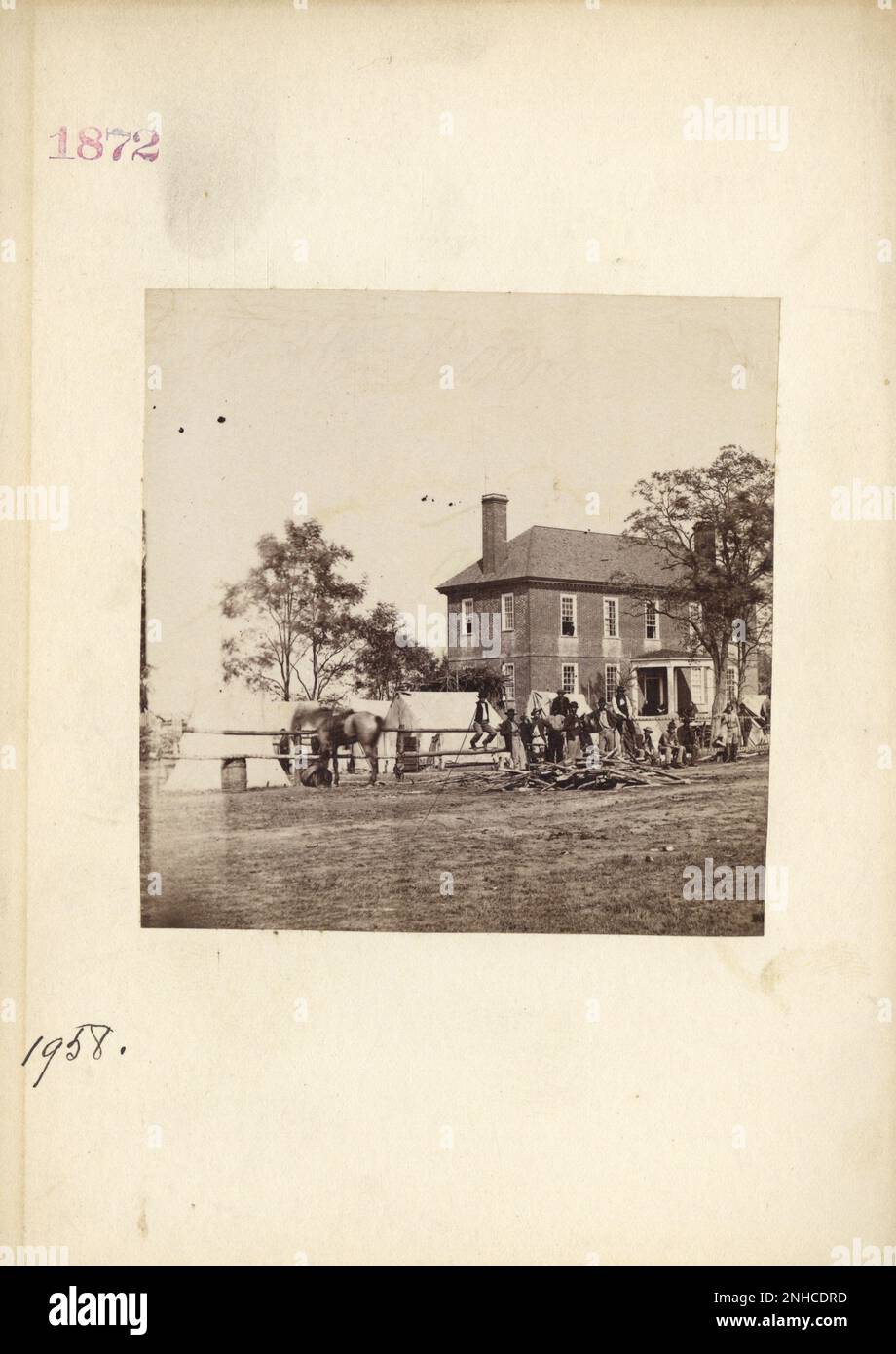 Camp Scene, House on Appomattox River 19th Century Mathew Brady ...