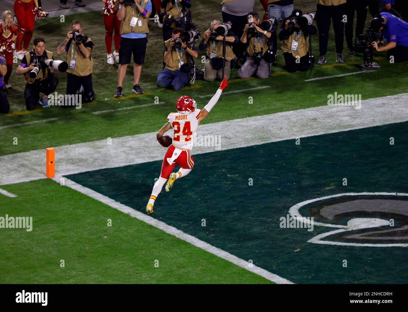 Kansas City Chiefs wide receiver Skyy Moore (24) celebrates after ...