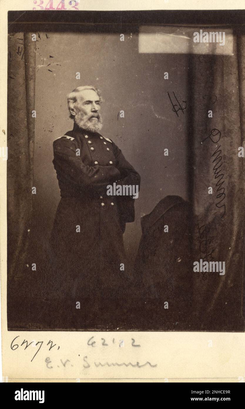 Gen. Edwin V. Sumner 19th Century Mathew Brady, Quartermaster, and ...