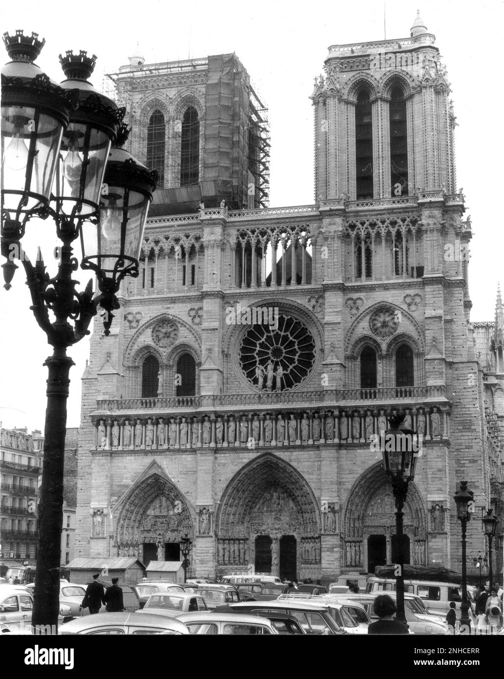 Notre Dame cathedral in Paris 1968 Stock Photo - Alamy
