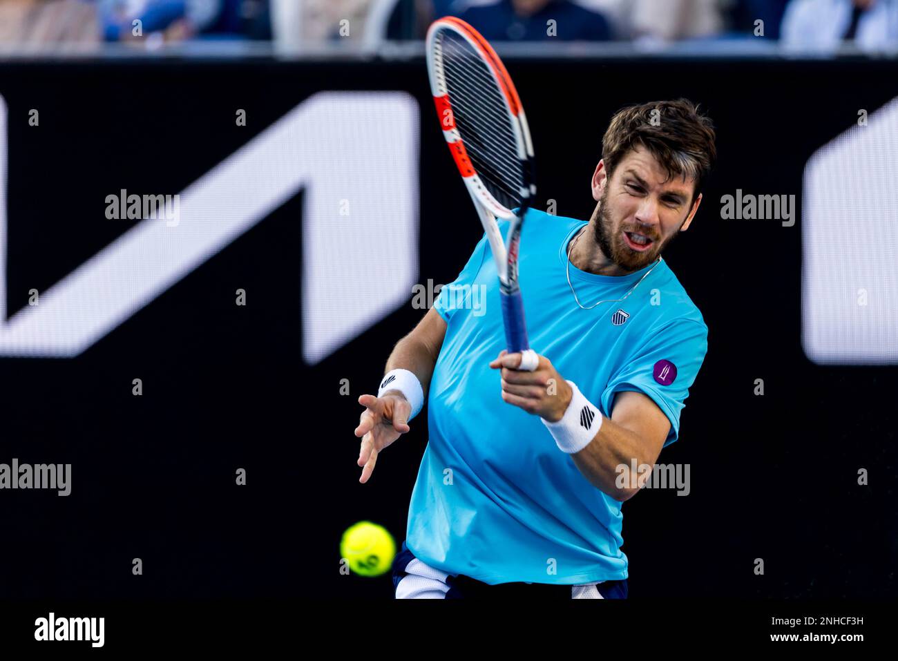 MELBOURNE, VIC - JANUARY 20: Cameron Norrie of the United Kingdom in ...