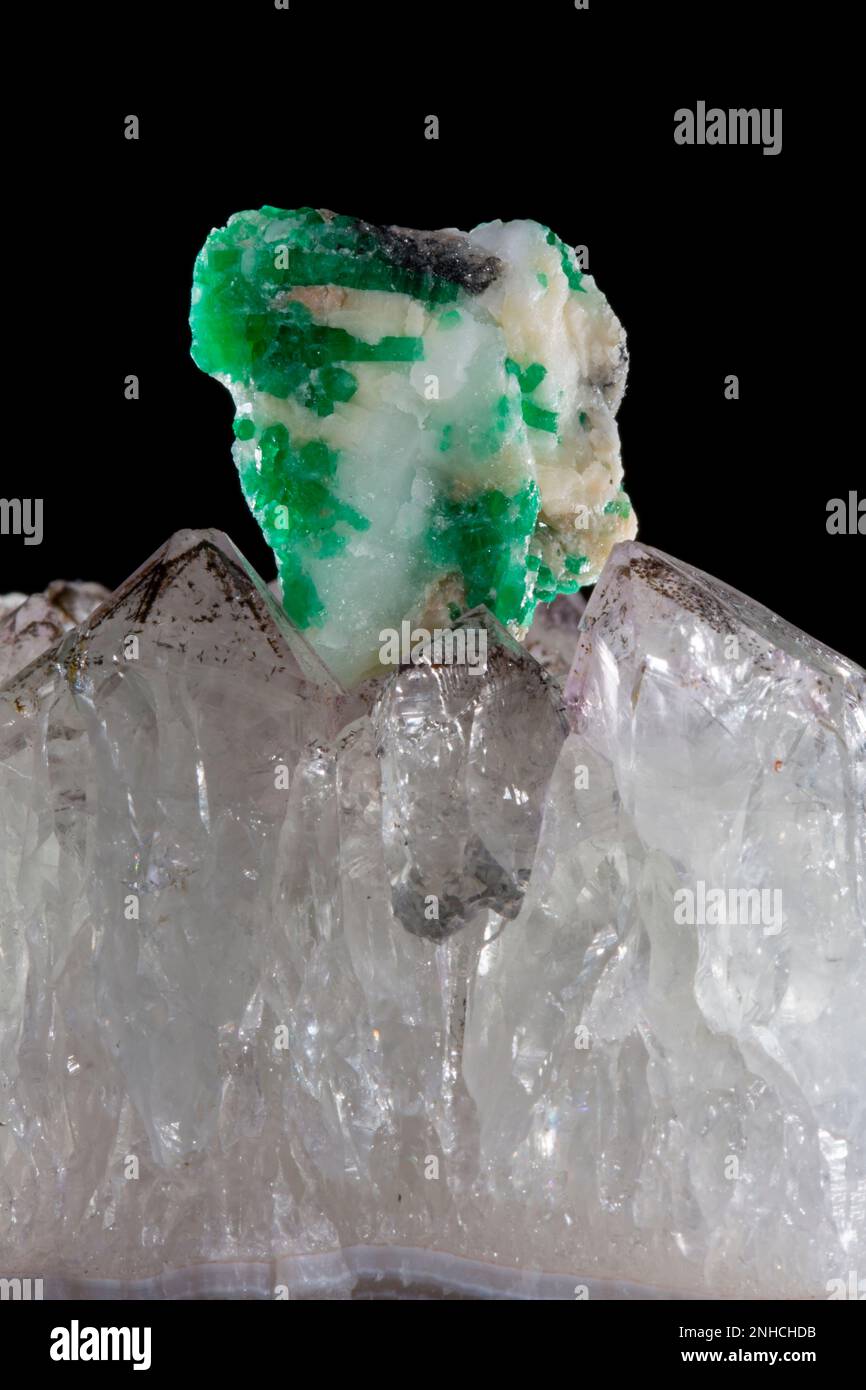 A beautiful little emerald, a rare precious stones Stock Photo - Alamy