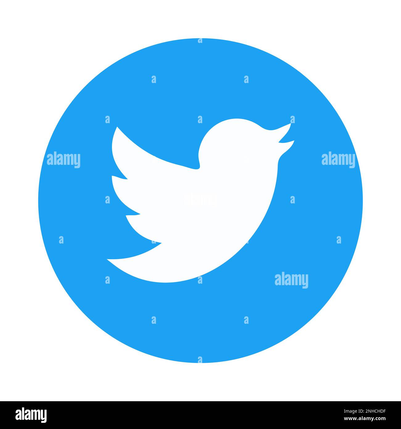 Circle logo of twitter. Popular social media icon. Editorial vector ...