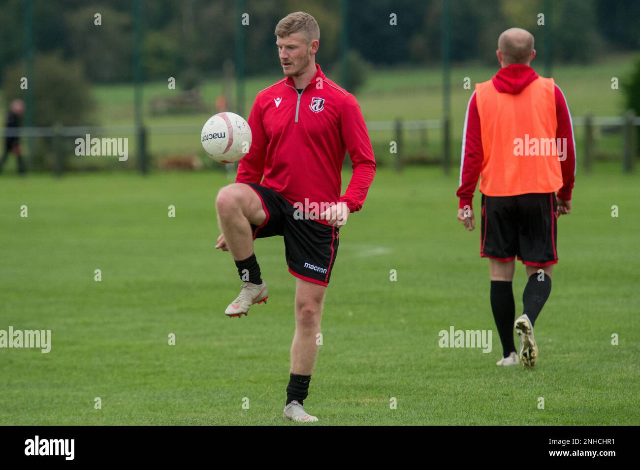 GUILSFIELD, WALES - 23 October 2021: JD Cymru North league fixture ...