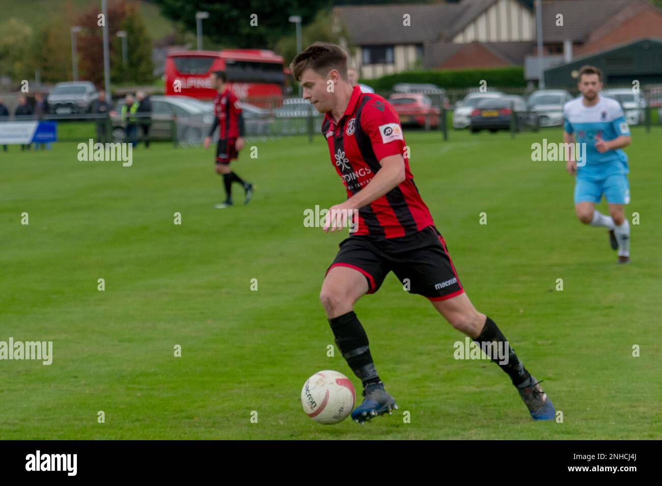 GUILSFIELD, WALES - 23 October 2021: JD Cymru North league fixture ...