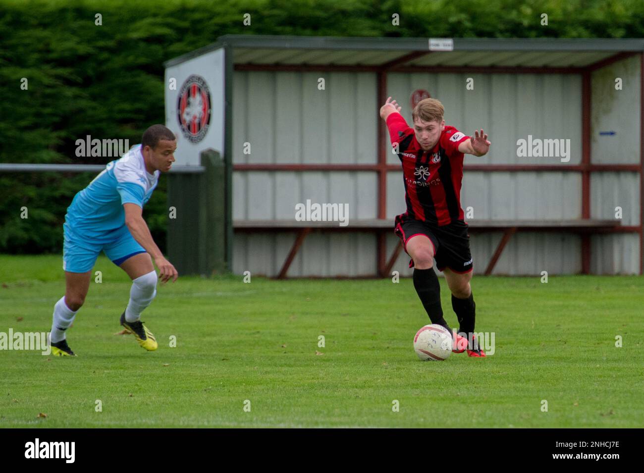 GUILSFIELD, WALES - 23 October 2021: JD Cymru North league fixture ...