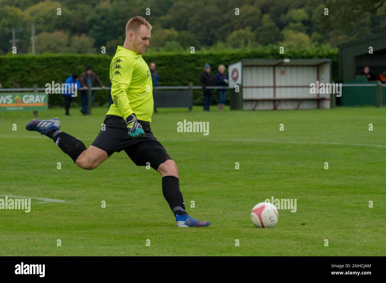 GUILSFIELD, WALES - 23 October 2021: JD Cymru North league fixture ...