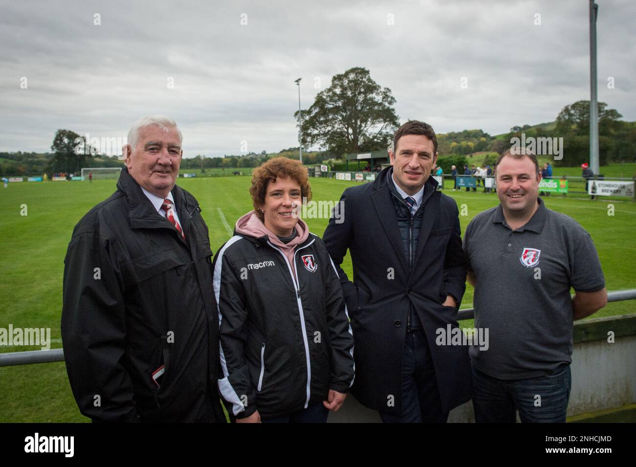 GUILSFIELD, WALES - 23 October 2021: JD Cymru North league fixture ...