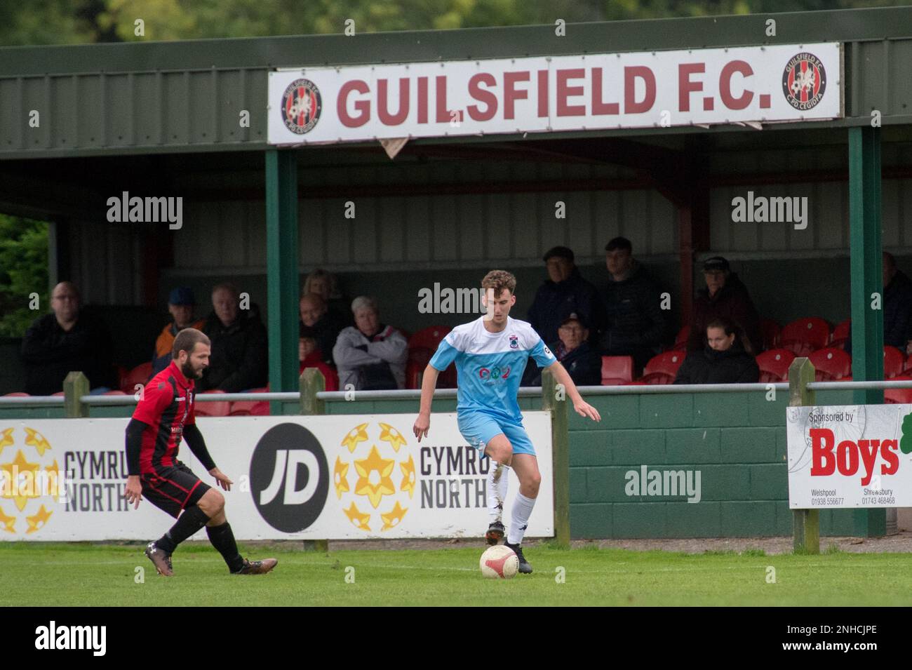 GUILSFIELD, WALES - 23 October 2021: JD Cymru North league fixture ...
