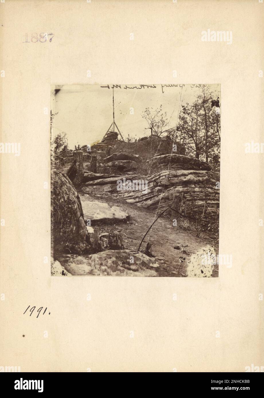 Rock battery, Lookout Mountain 19th Century Mathew Brady, Quartermaster ...