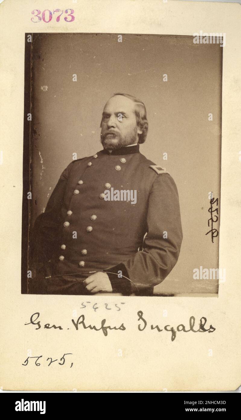 Gen. Rufus Ingalls 19th Century Mathew Brady, Quartermaster, and Other ...
