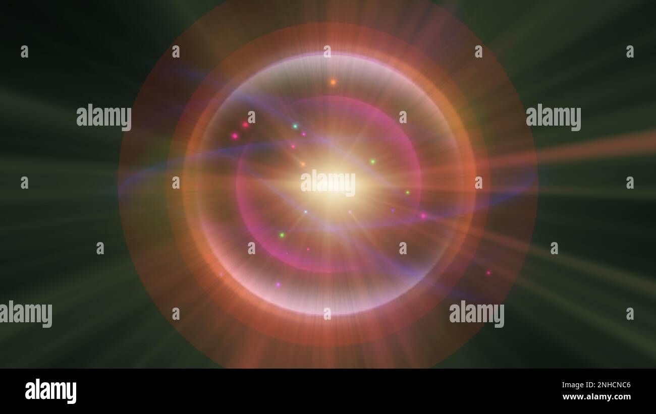 atom light ray glow abstract, 3d render illustration Stock Photo - Alamy