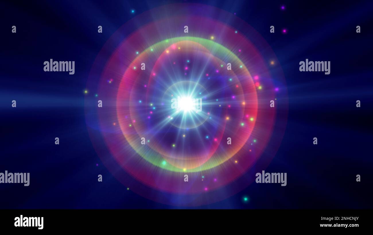 atom light ray glow abstract, 3d render illustration Stock Photo - Alamy