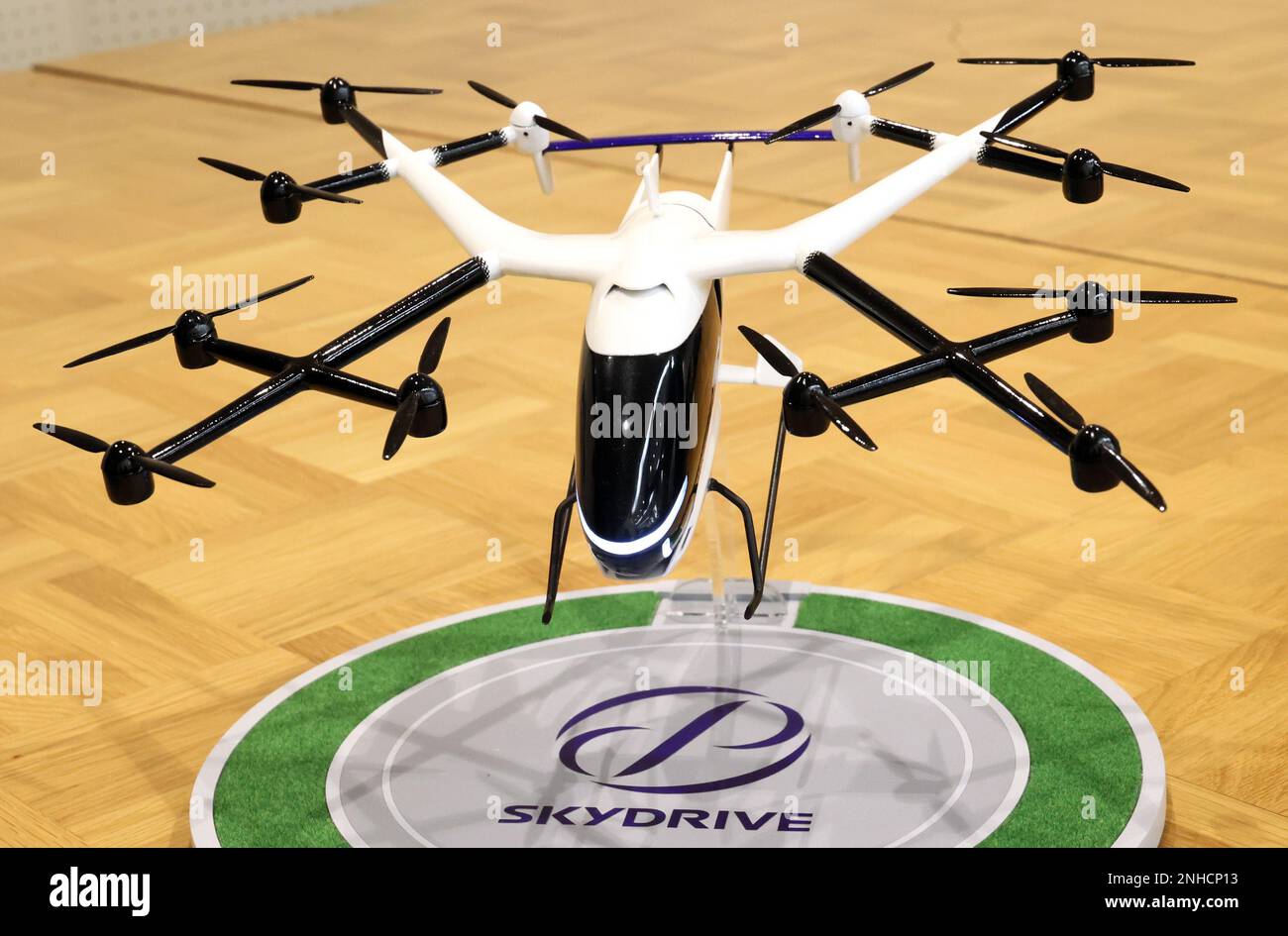 Tokyo, Japan. 21st Feb, 2023. Japan's flying vehicle venture SkyDrive ...