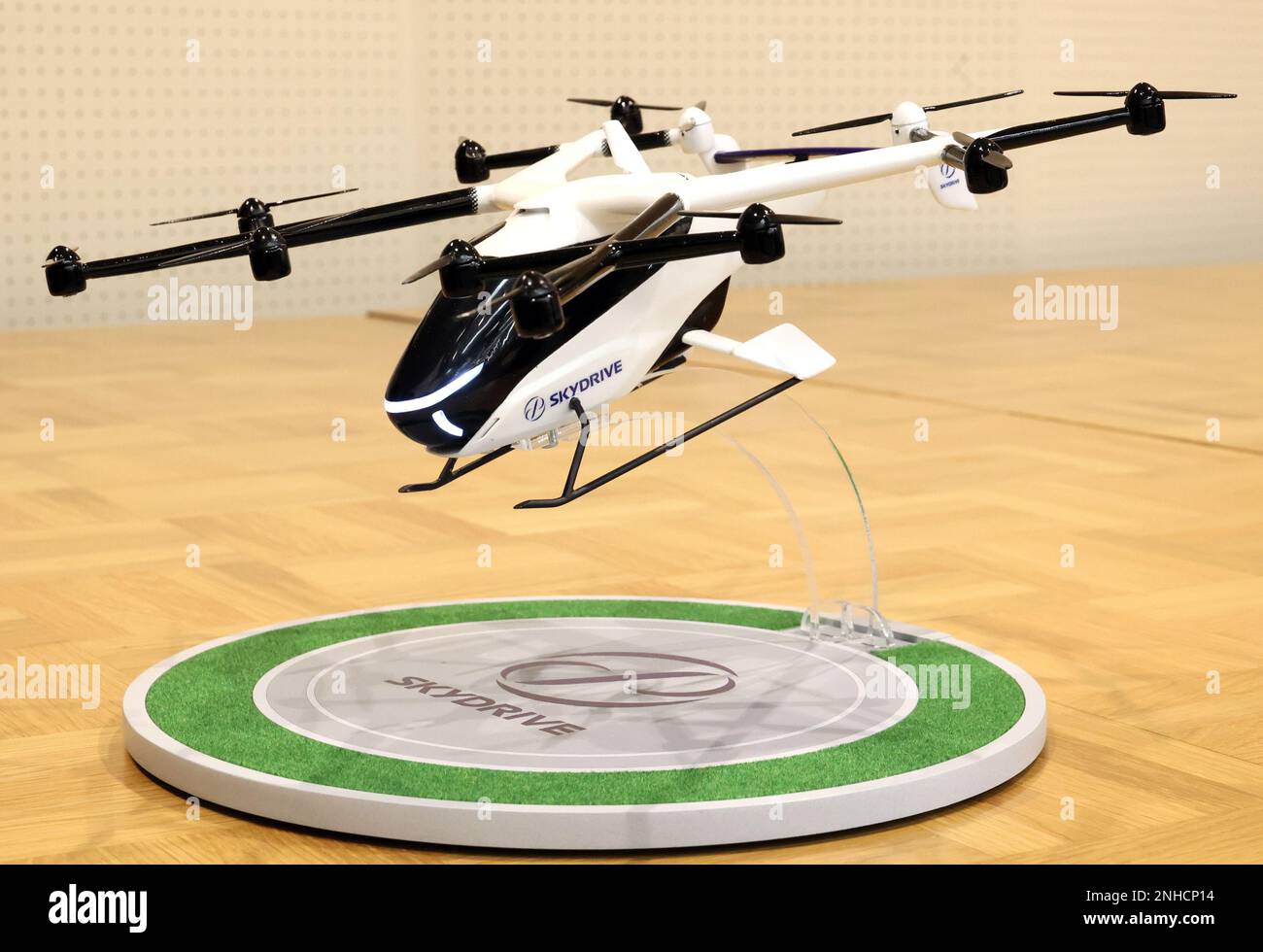 Tokyo, Japan. 21st Feb, 2023. Japan's flying vehicle venture SkyDrive ...