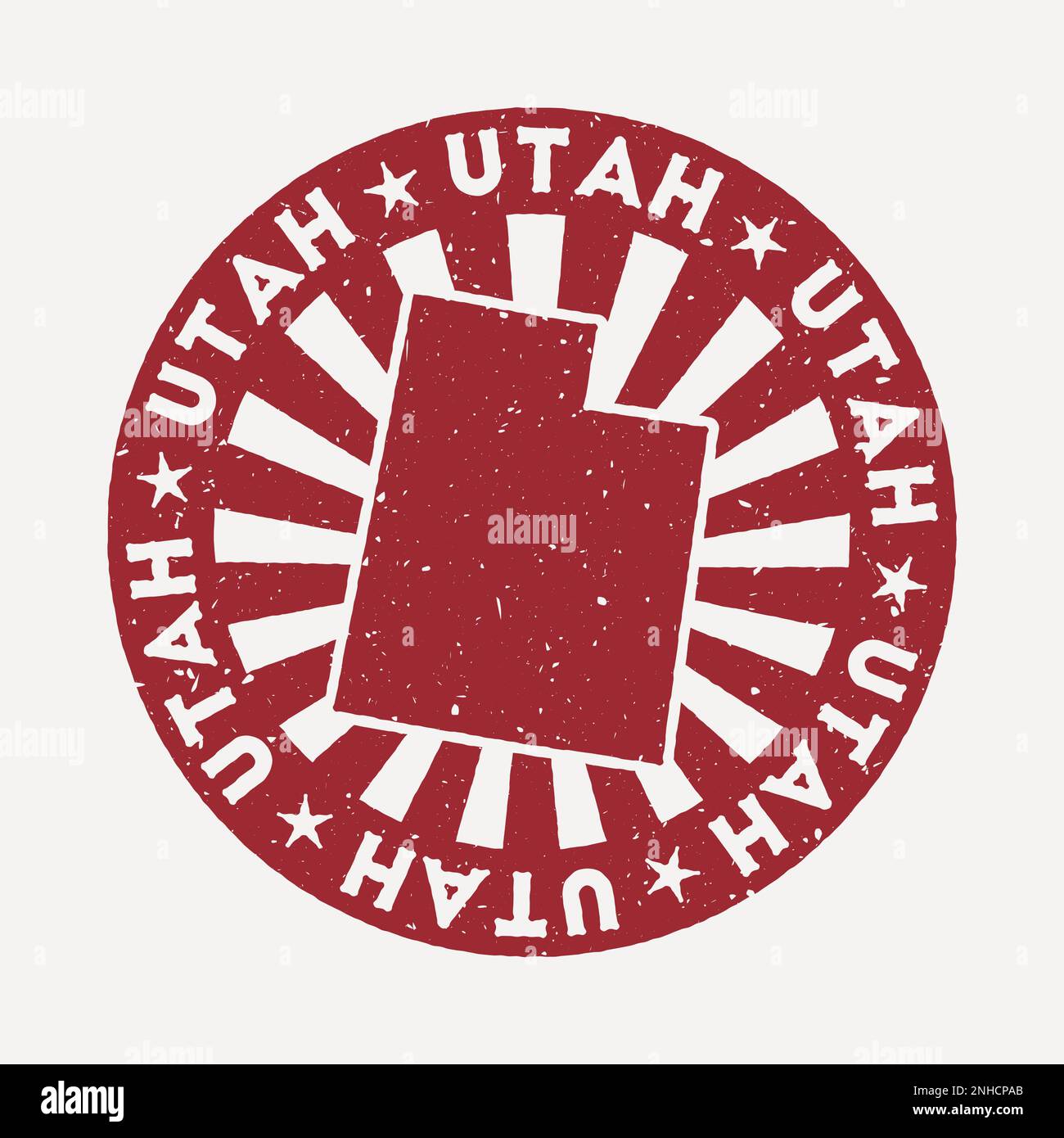 Utah stamp. Travel red rubber stamp with the map of US state, vector ...