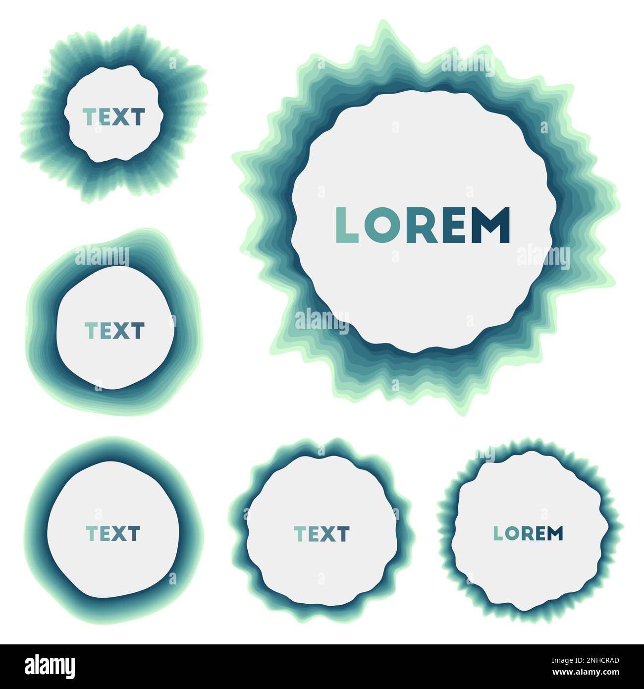 Round logos collection. Amazing circular backgrounds. Cool vector ...