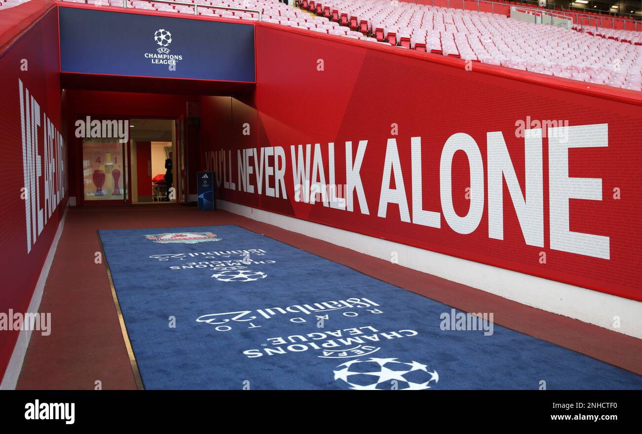 Anfield, Liverpool, Merseyside, UK. 21st Feb, 2023. Champions League ...