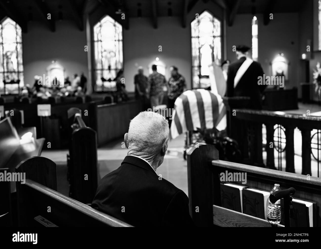 Fifth Chief Master Sgt. of the Air Force Robert D. Gaylor looks at the ...