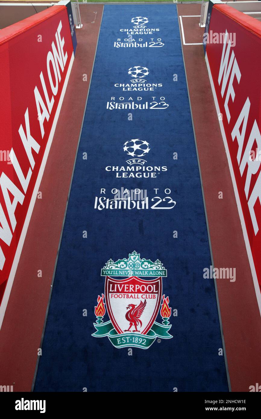 Anfield, Liverpool, Merseyside, UK. 21st Feb, 2023. Champions League ...