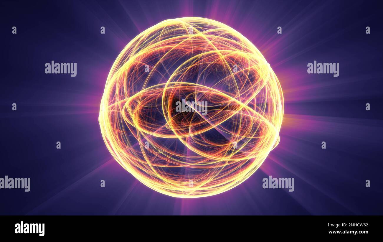 fire ball ray light illustration render Stock Photo - Alamy