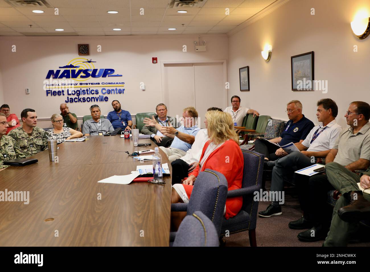 Leaders from Naval Supply Systems Command Fleet Logistics Center ...