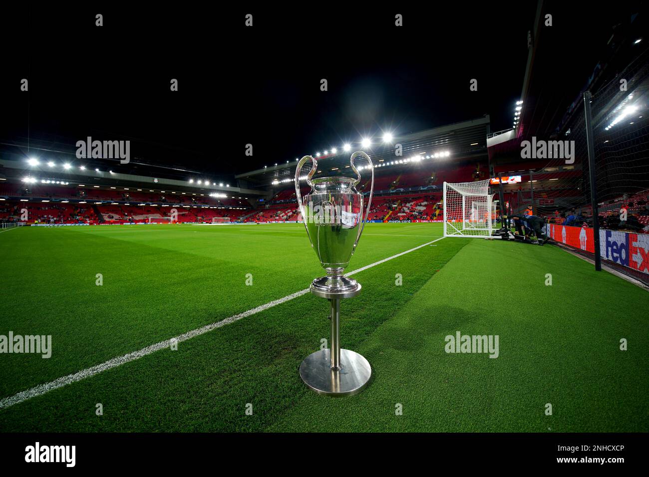 A general view of the UEFA European Champion Clubs' Cup on display ...