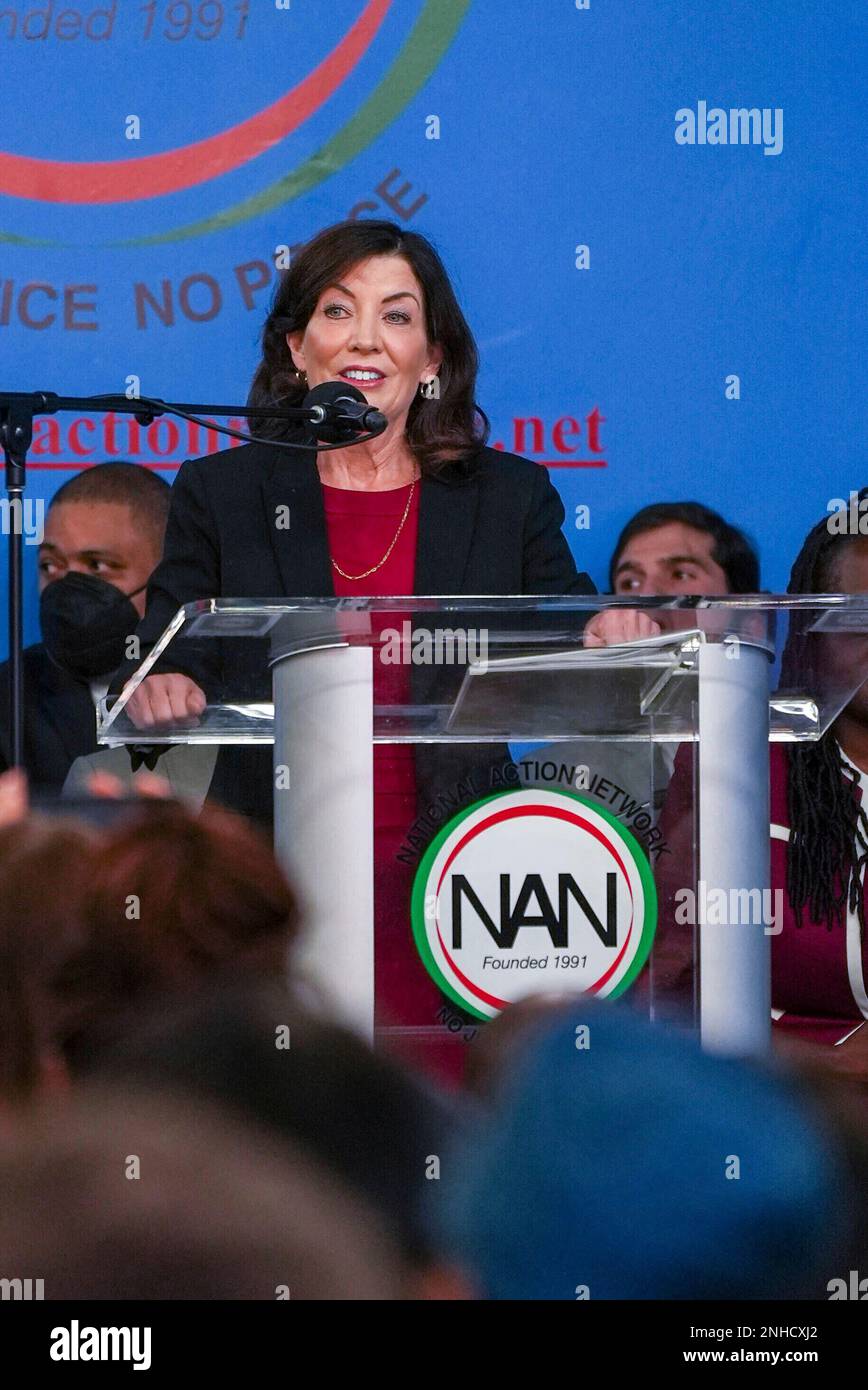 Photo by: Siegfried Anthony/STAR MAX/IPx 2023 1/16/23 Kathy Hochul at ...