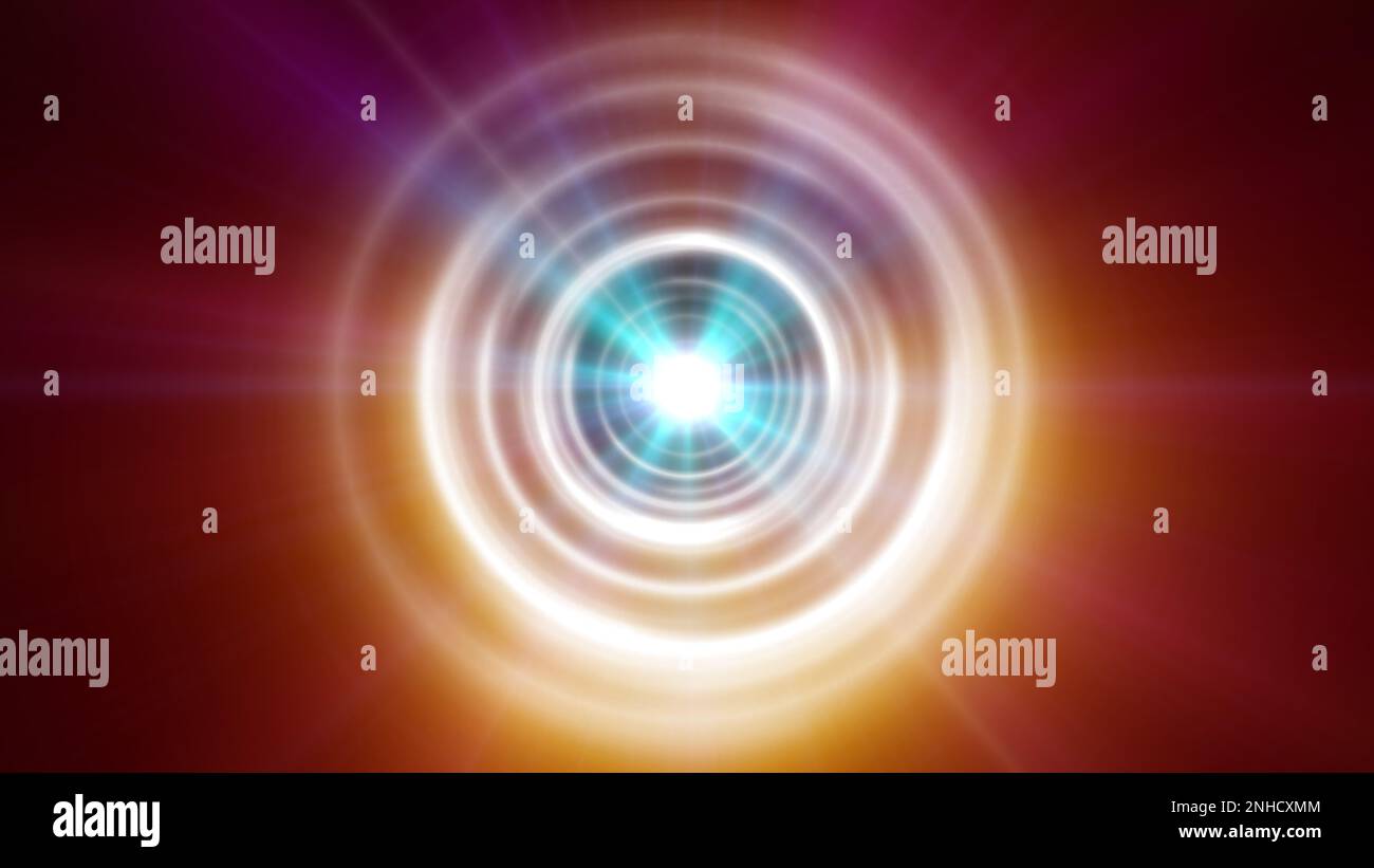 rings light ray Orb neon ray light illustration Stock Photo - Alamy