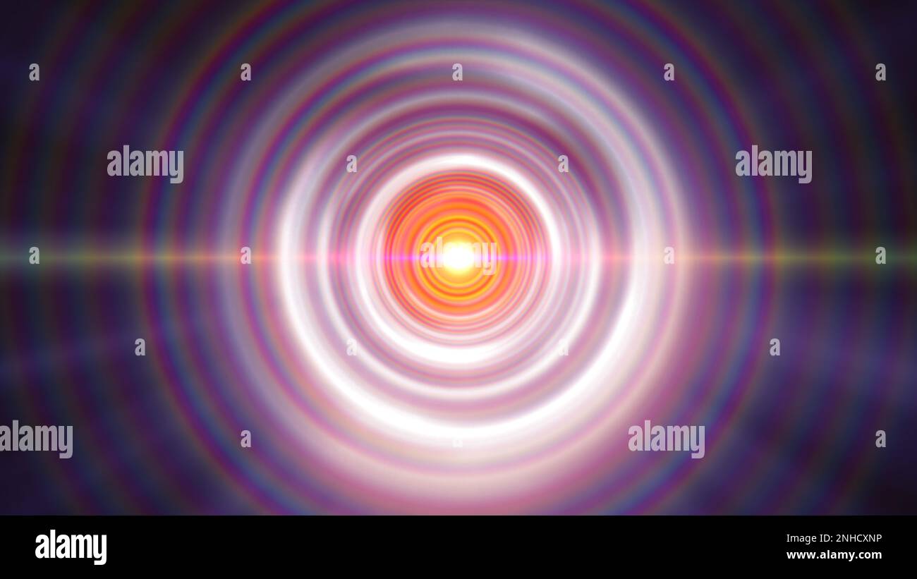 rings light ray Orb neon ray light illustration Stock Photo - Alamy