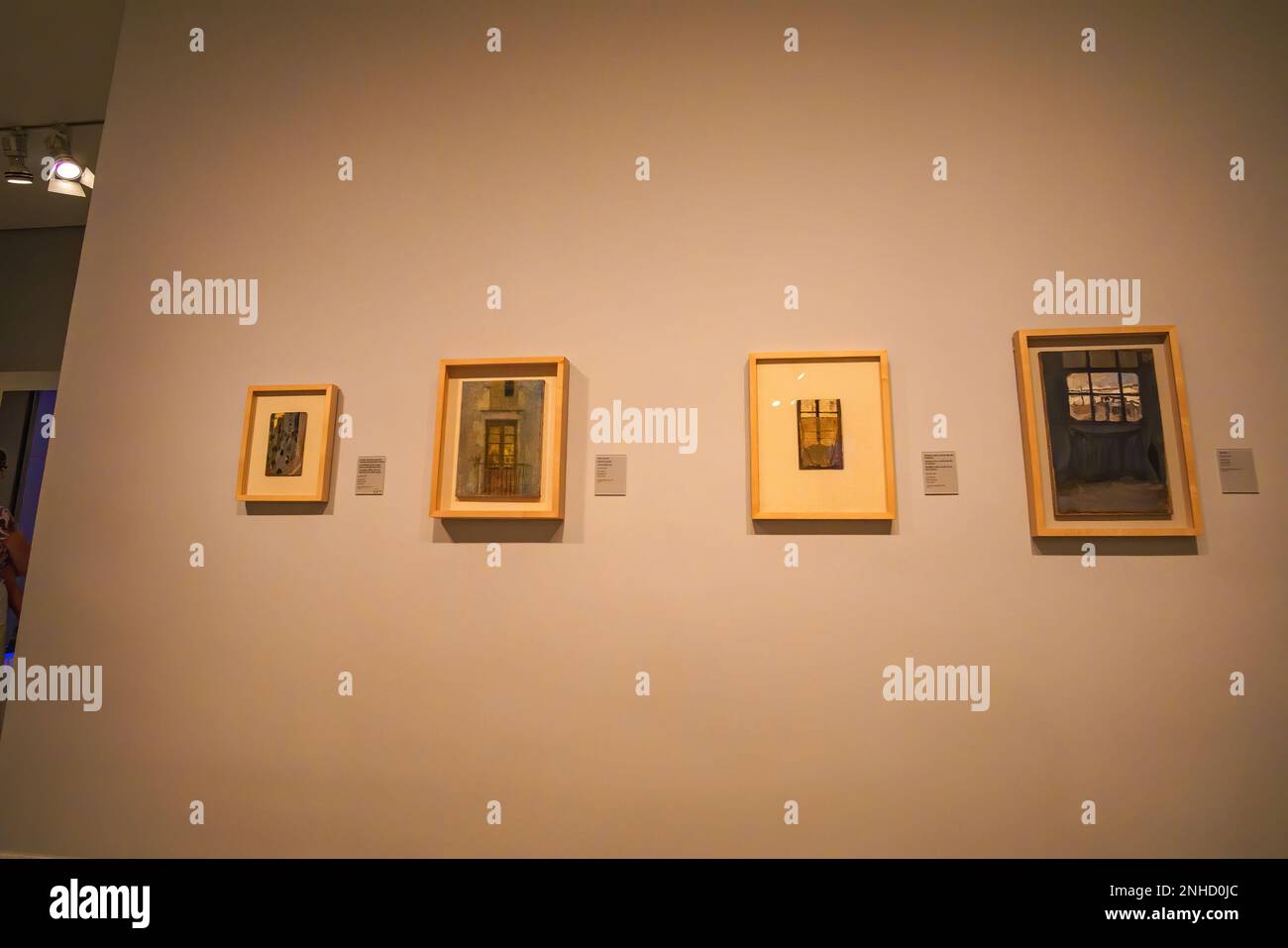Panoramic view of the interior of Museu Picasso de Barcelona.The museum ...