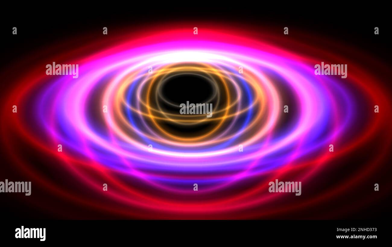 Abstract atom color rings background ray light Stock Photo - Alamy