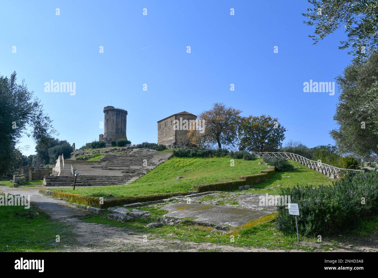 The ancient amphitheater of Velia, an ancient Greco-Roman city in the ...