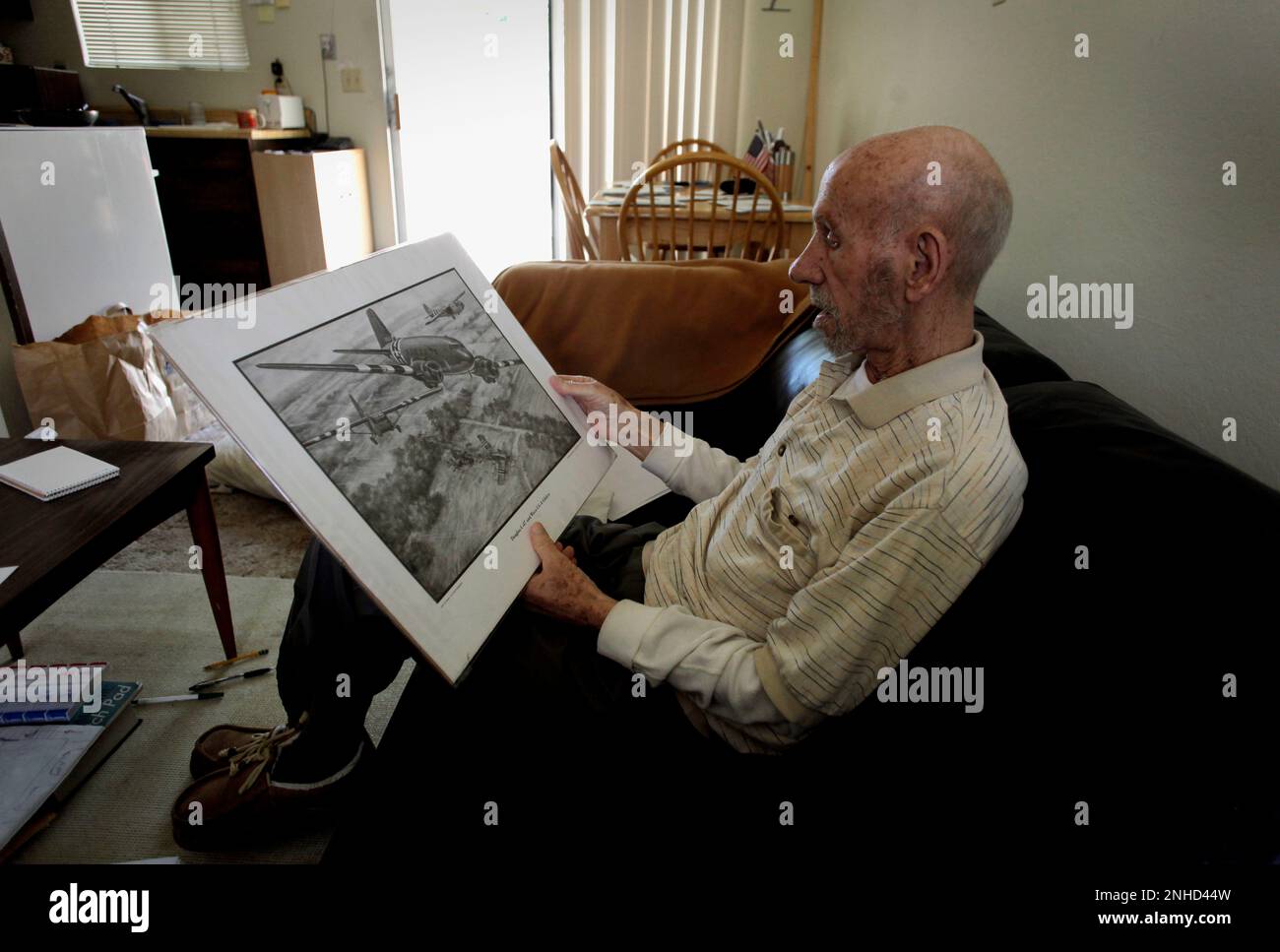 90-year-old Robert Vannatter, at his Pleasanton, Ca., home on Thursday ...