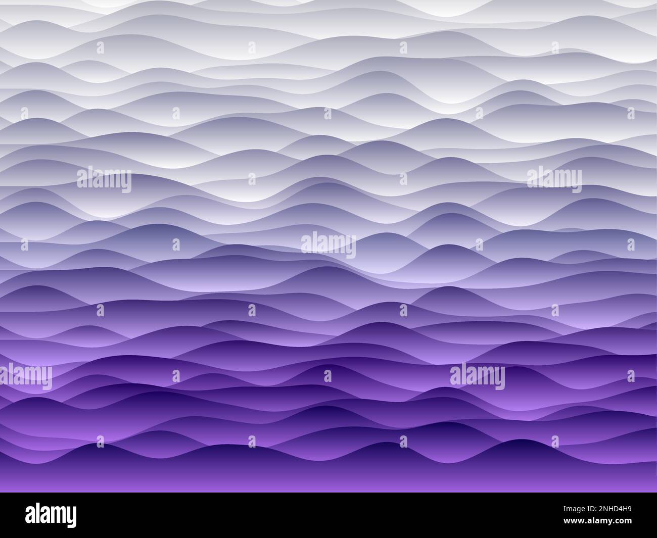 Abstract curves background. Smooth curves with gradients in purple colors. Charming vector ...