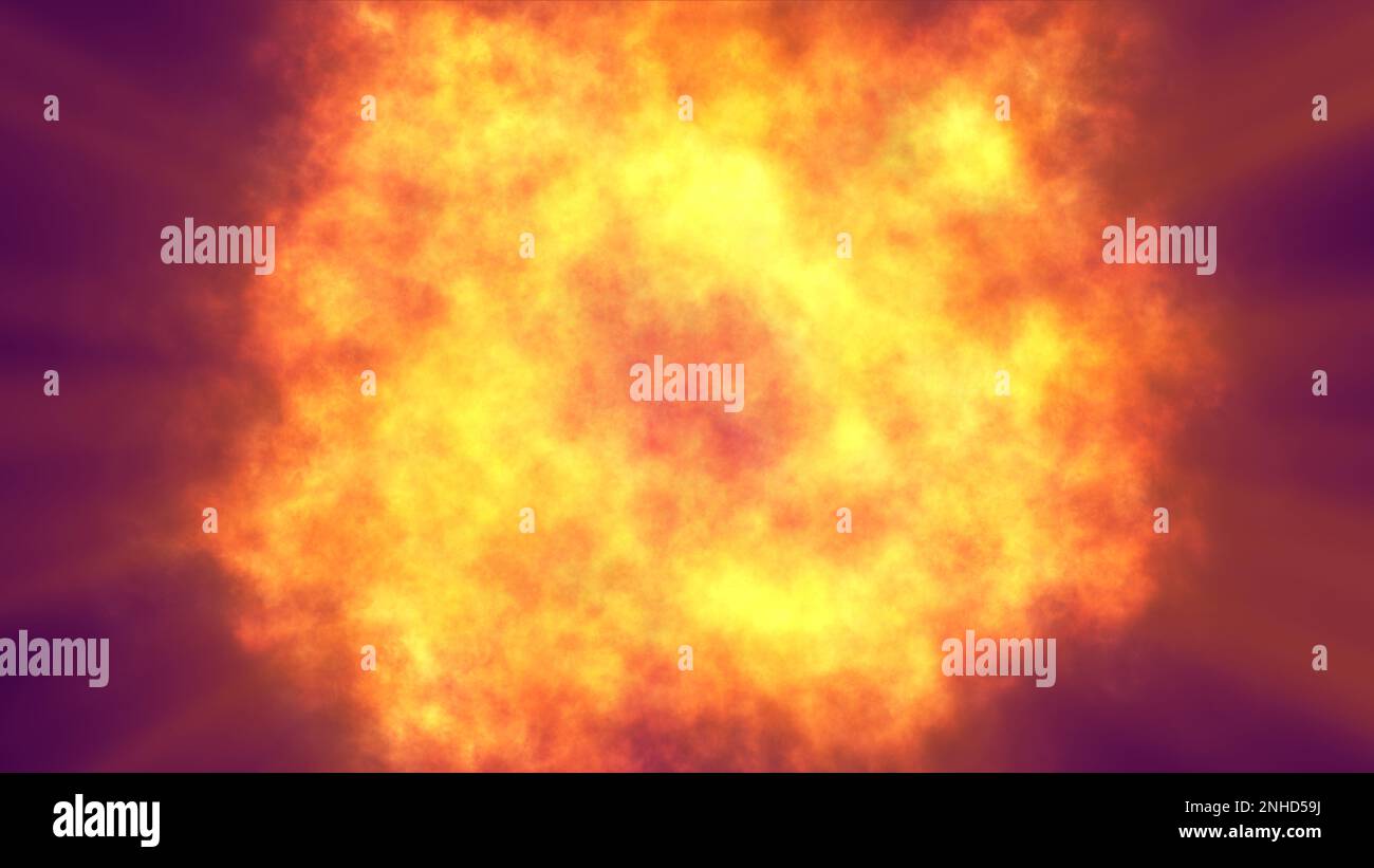 fire flame explosion in space, abstract illustration Stock Photo - Alamy