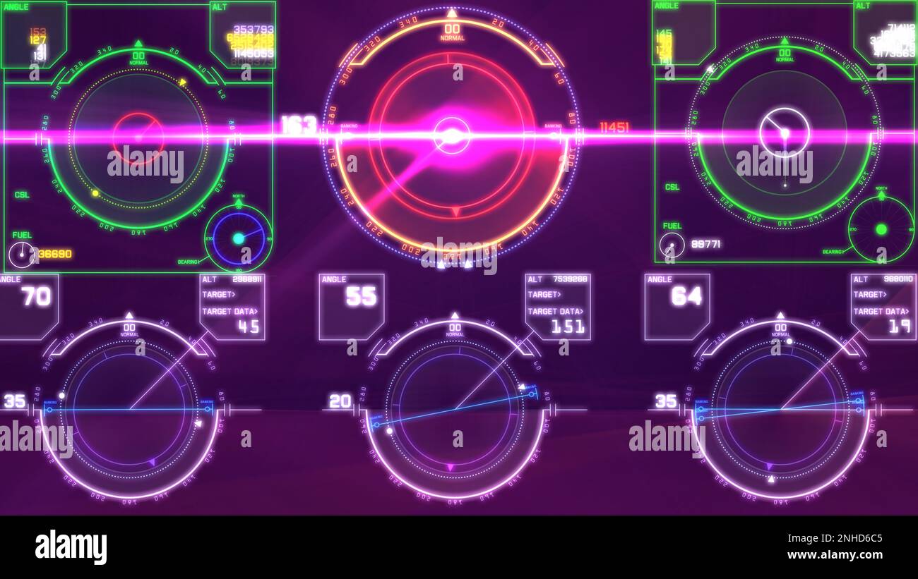 flight control panel instrument navigation light illustration Stock ...