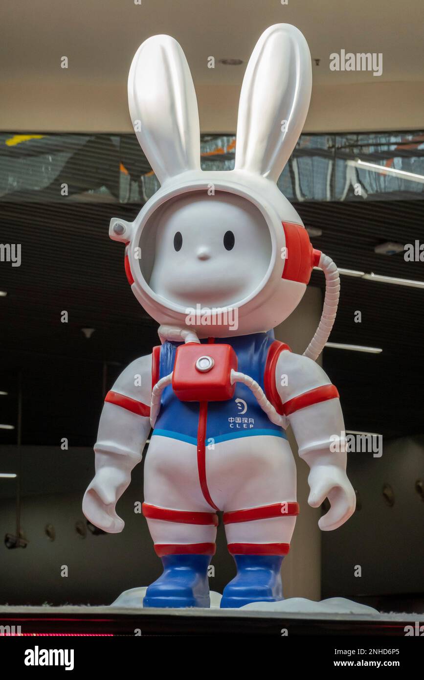 A sculpture of To Star, the newly unveiled mascot of China's Lunar ...